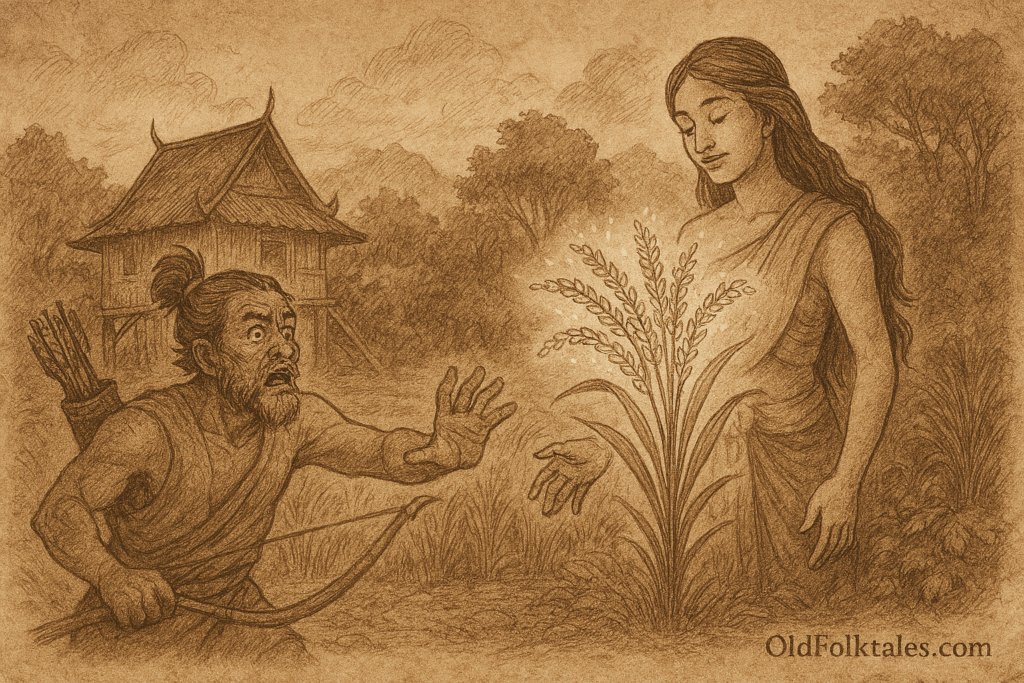 Po Ino Nogar: The Cambodia Rice Goddess | AsianFolktales.com