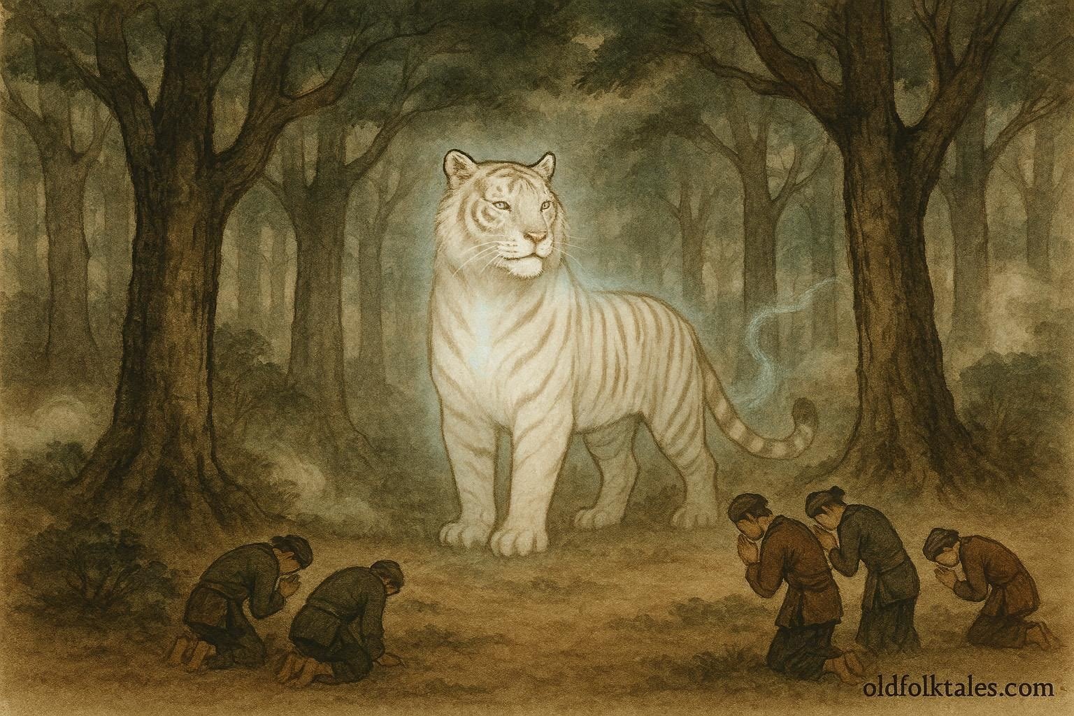 The White Tiger of the Sacred Forest | AsianFolktales.com